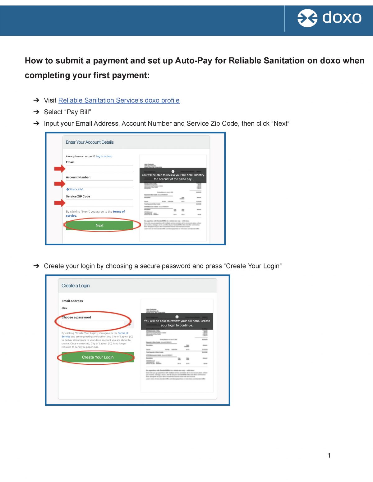 Make a Payment - Reliable Sanitation Service